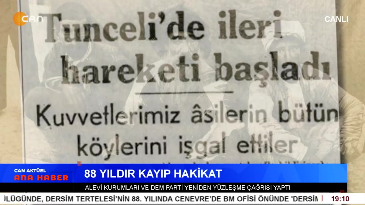 SEYİD RIZA VE YOLDAŞLARI DERSİM’DE ANILDI, Ezgi Özer ile Can Aktüel Ana ...